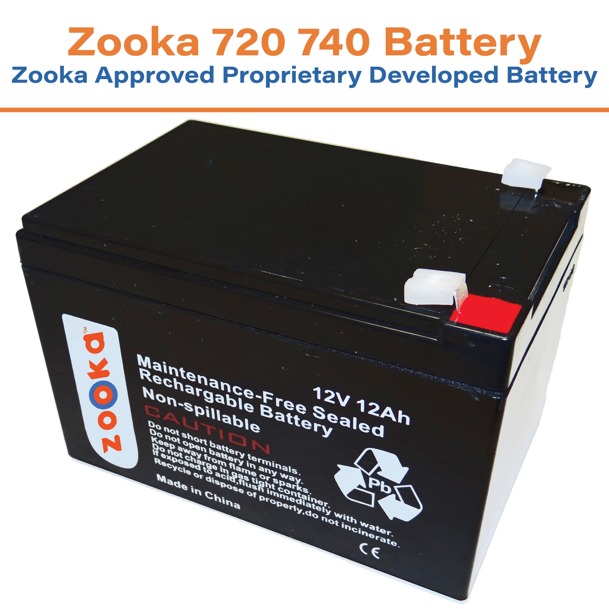 Zooka Pitching Machine Replacement Internal Battery, RD